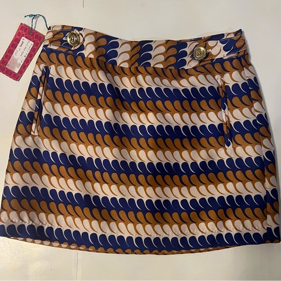 lissa mar | Skirts | Lissa Marwool Blend Retro 6s Mod Mini Skirt Bluerustwhite Sz 6 | Poshmark